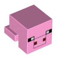 Lego-19727pb005-Plate, Modified 1 x 2 with Cube with Black, White and ...