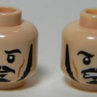 Lego-3626cpb1022-Minifig, Head Dual Sided LotR Bard Long Black ...